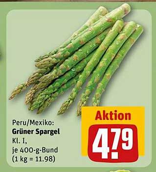 Grüner Spargel Angebot bei REWE Center - ProspektGuru.de