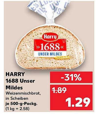 Harry 1688 Unser Mildes Angebot bei Kaufland - ProspektGuru.de