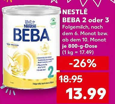 Nestlé Beba 2 Oder 3 Angebot bei Kaufland