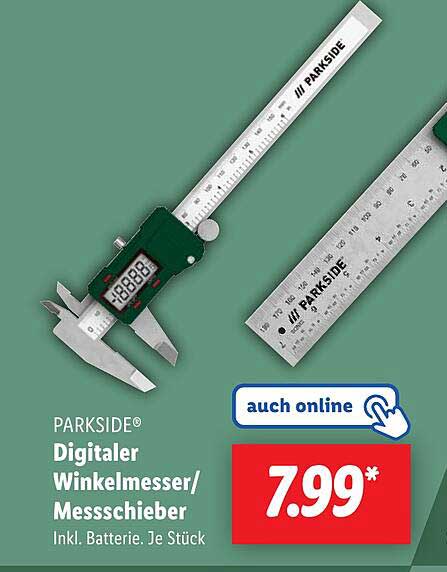 Parkside® Digitaler Winkelmesser/ Messschieber Angebot bei Lidl