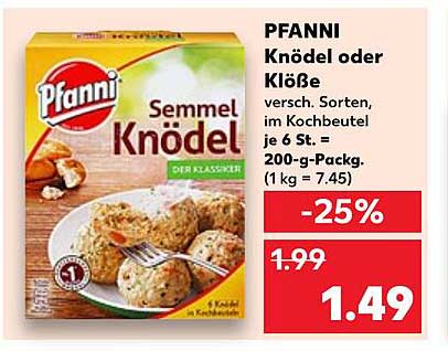 Pfanni Semmelknödel Angebot bei Kaufland