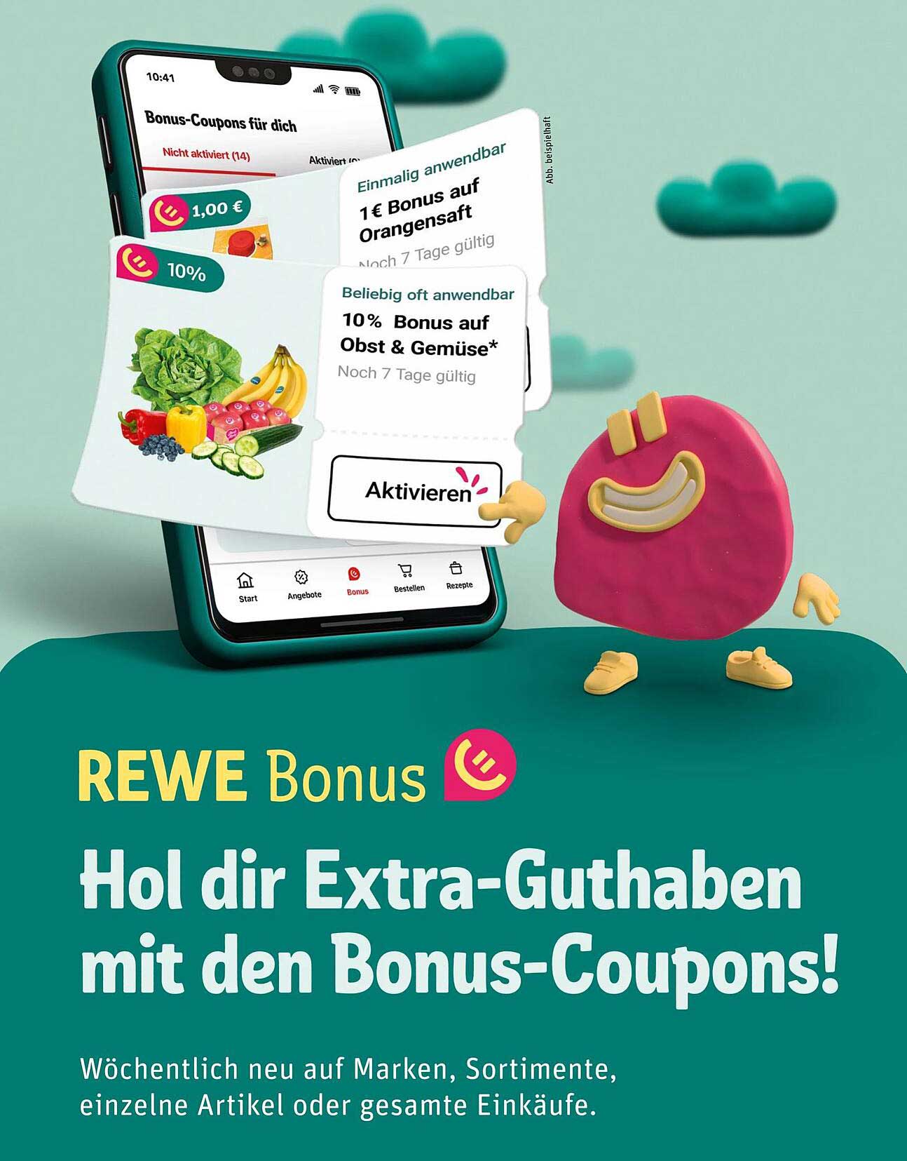 Rewe Bonus Angebot bei REWE Center