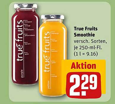 True Fruits Smoothie Angebot bei REWE Kaufpark