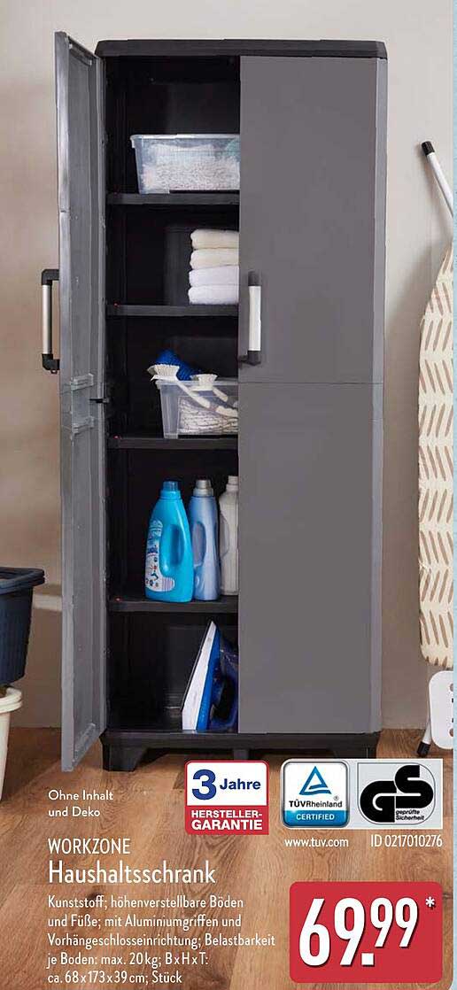 Workzone Haushaltsschrank Angebot bei Aldi Nord