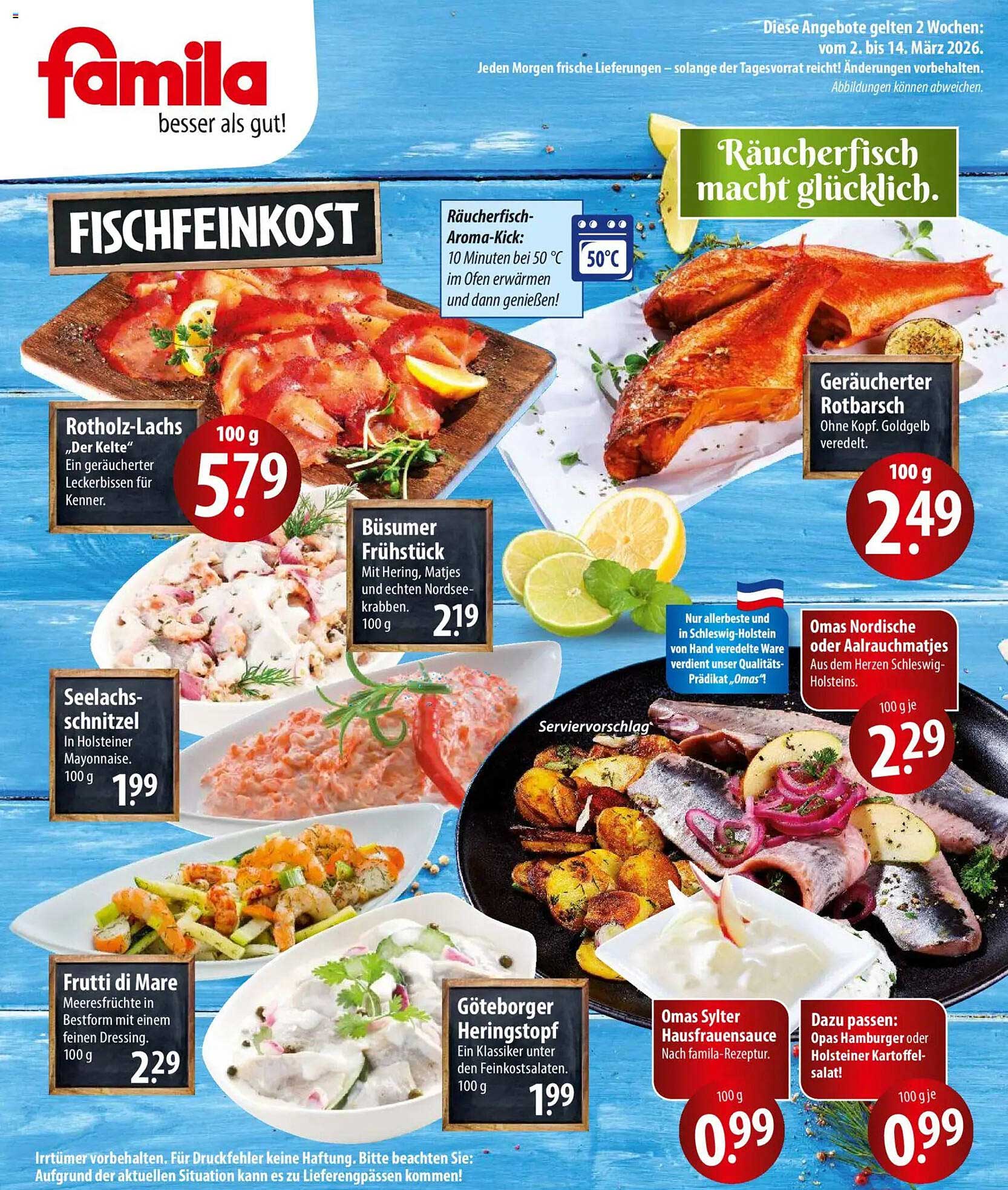Rotholz-Lachs ‚Der Kelte‘ Angebot bei Famila Nord Ost - ProspektGuru.de