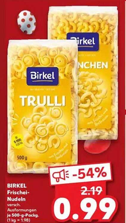 Birkel Frische-Nudeln Trulli 500G Angebot bei Kaufland