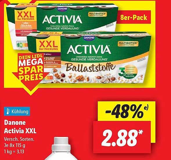 Danone Activia Xxl 8Er-Pack Angebot bei Lidl