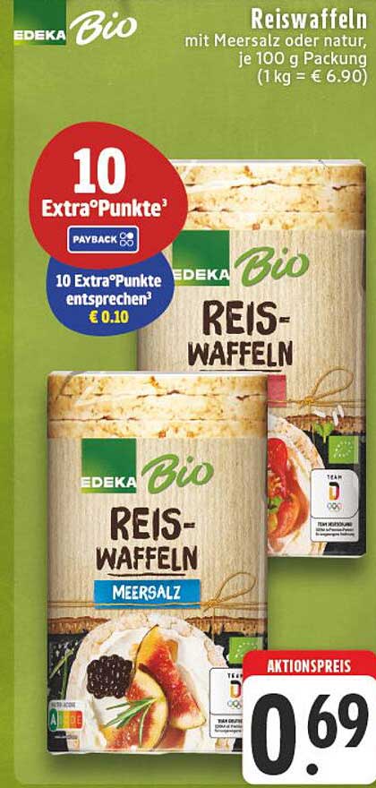 Edeka Bio Reiswaffeln Mit Meersalz Angebot bei Kaufland