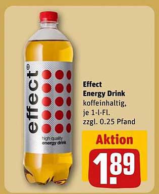 Effect Energy Drink 1-Liter-Flasche Angebot bei REWE Center