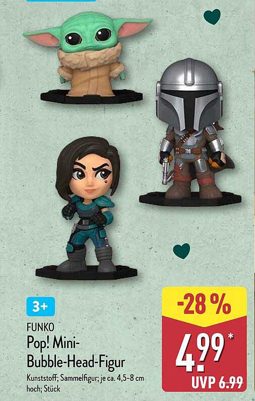 Funko Pop! Mini-Bubble-Head-Figur Angebot bei Aldi Nord