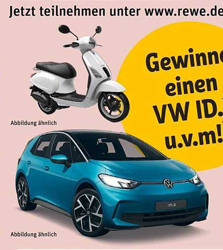 Gewinne Einen Vw Id.3 Und Weitere Tolle Preise! Angebot bei REWE Center