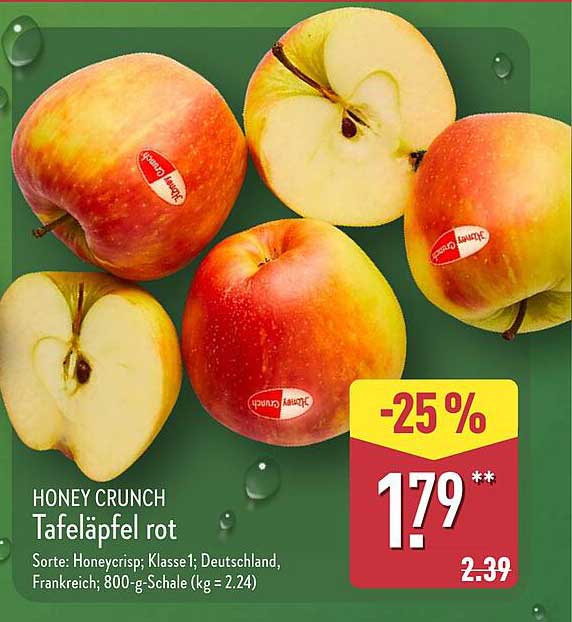 Honey Crunch Tafeläpfel Rot Angebot bei Aldi Nord