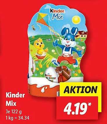 Kinder Mix Angebot bei Lidl - ProspektGuru.de