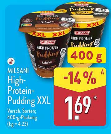 Milsani High-Protein-Pudding Xxl Angebot bei Aldi Nord
