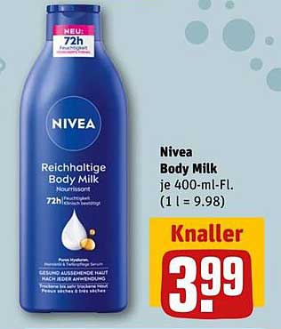 Nivea Reichhaltige Body Milk 400 Ml Angebot bei REWE Center