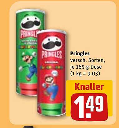 Pringles Verschiedenen Sorten, Je 165-G-Dose Angebot bei REWE Kaufpark ...