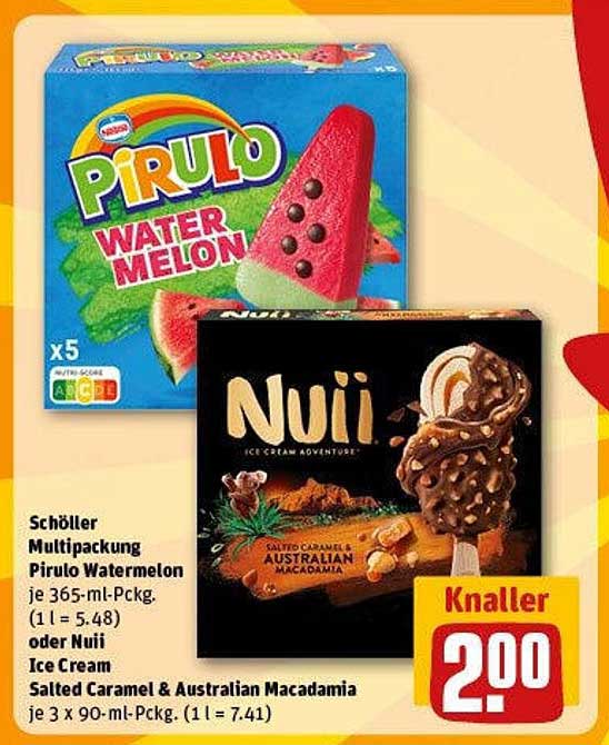 Schöller Multipack Pirulo Watermelon Oder Nuii Ice Cream Salted Caramel ...