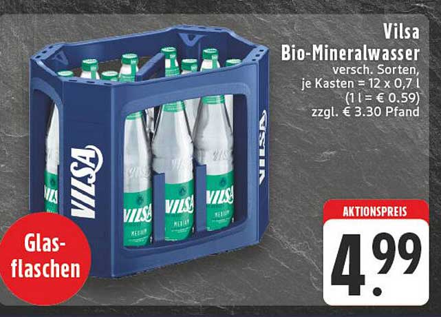 Vilsa Bio-Mineralwasser - Verschiedene Sorten Angebot bei Kaufland