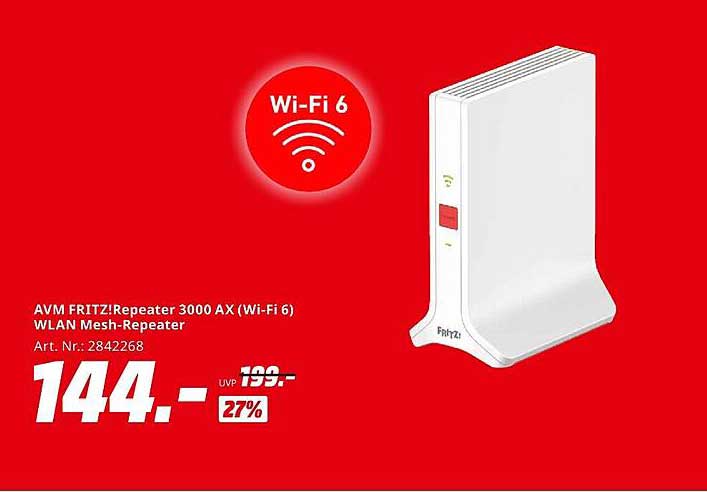 Avm Fritz!Repeater 3000 Ax (Wi-Fi 6) Wlan Mesh-Repeater Angebot bei ...