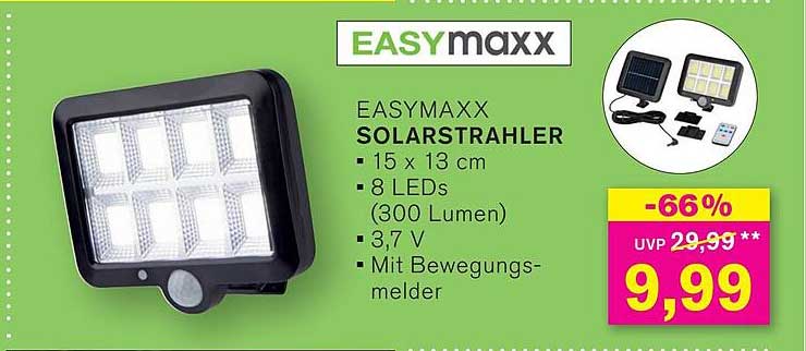 Easymaxx Solarstrahler Angebot bei KODi - ProspektGuru.de