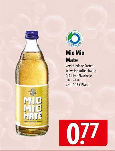 Mio Mio Mate – Verschiedene Sorten, Teilweise Koffeinhaltig 0,5-Liter ...
