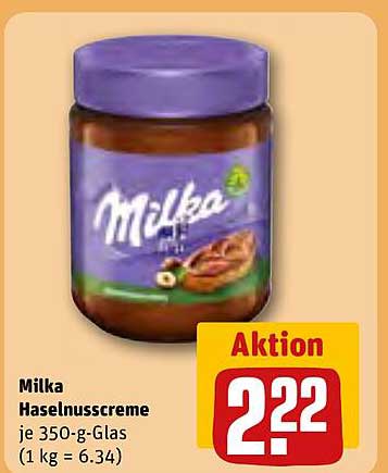 Milka Haselnusscreme Angebot bei REWE
