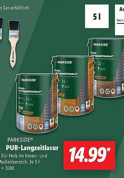 Parkside® Pur-Langzeitlasur Angebot bei Lidl