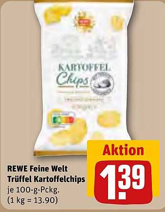 Rewe Feine Welt Trüffel Kartoffelchips Angebot bei REWE