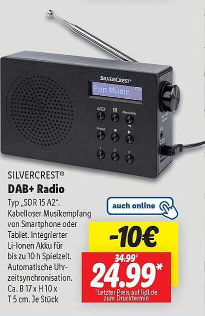 Silvercrest® Dab+ Radio Angebot bei Lidl