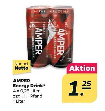 Amper Energy Drink* Angebot bei NETTO