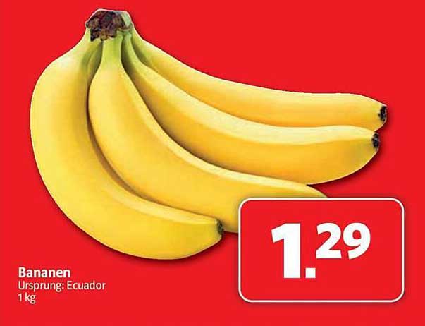 Bananen 1 Kg - Ursprung: Ecuador Angebot bei Markant - ProspektGuru.de