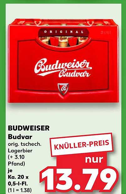 Budweiser Budvar Angebot bei Kaufland - ProspektGuru.de
