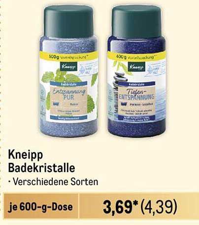 Kneipp Badekristalle Angebot bei METRO