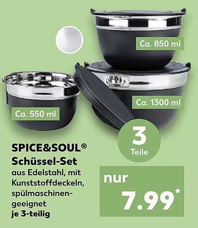 Spice&Soul® Schüssel-Set Angebot bei Kaufland