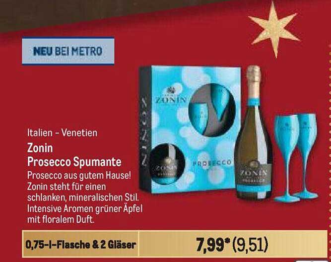 Zonin Prosecco Spumante Angebot bei METRO