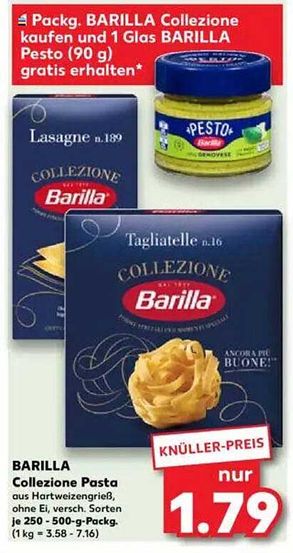 Barilla Collezione Pasta Angebot bei Kaufland
