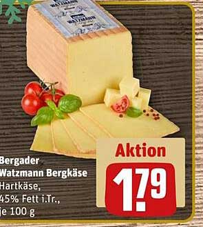 Bergader Watzmann Bergkäse Angebot bei REWE Center - ProspektGuru.de