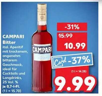 Campari Bitter Angebot bei Kaufland