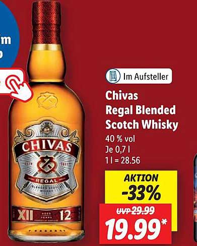 Chivas Regal Blended Scotch Whisky Angebot bei Lidl