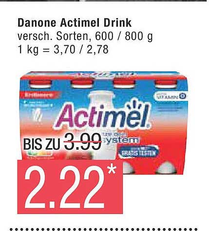 Danone Actimel Drink Angebot bei Marktkauf - ProspektGuru.de