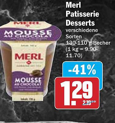 Merl Patisserie Desserts Angebot bei Hit - ProspektGuru.de
