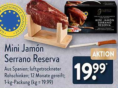 Mini Jamón Serrano Reserva Angebot bei Aldi Nord