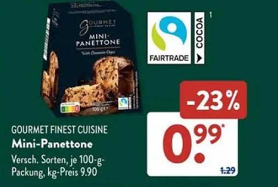 Mini-Panettone Angebot bei Aldi Süd