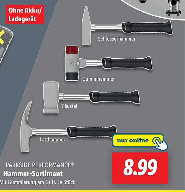 Parkside Performance® Hammer-Sortiment Angebot bei Lidl