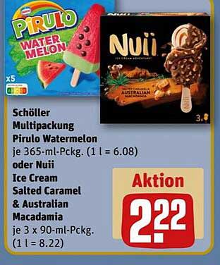 Pirulo Watermelon Nuii Ice Cream Salted Caramel & Australian Macadamia ...