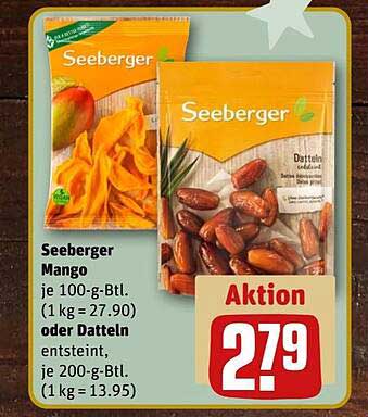 Seeberger Mango Oder Datteln Angebot bei REWE Center