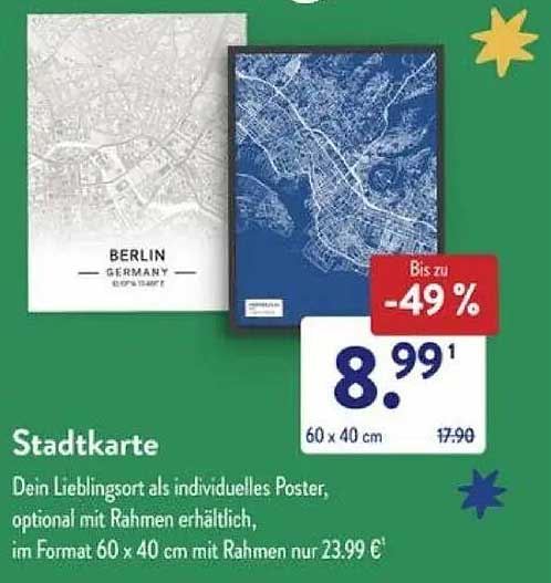 Stadtkarte Angebot bei Aldi Süd