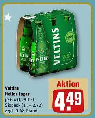 Veltins Helles Lager Angebot bei REWE Kaufpark