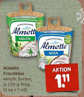 Almette Frischkäse - Verschiedene Sorten 150 G Angebot bei nahkauf ...