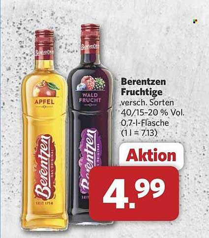 Berentzen Fruchtige – Verschiedene Sorten Angebot bei Combi ...